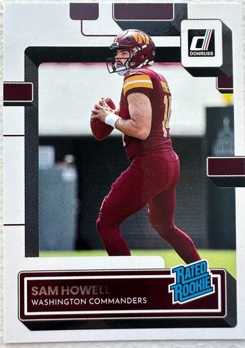 2022 Panini Donruss Rated Rookie #305 Sam Howell Rookie Card Commanders ...