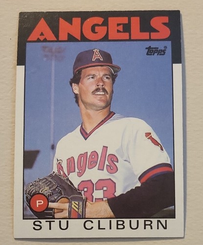 1986 Topps #179 Stu Cliburn RC California Angels | eBay