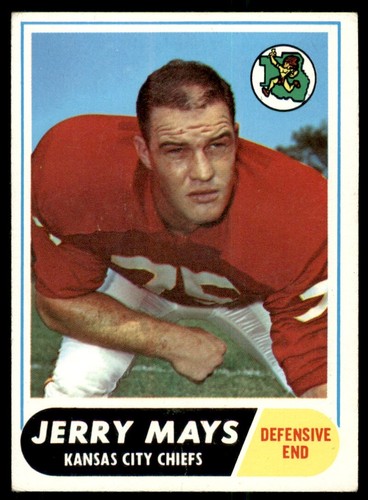 1968 Topps Football Jerry Mays Kansas City Chiefs #119 | eBay