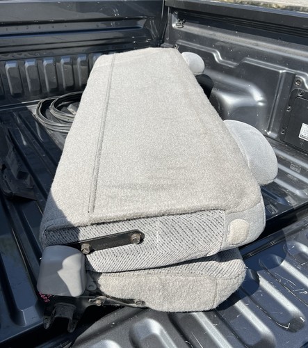 1988-1999 Chevy GMC K1500 C1500 Rear Seat Back Bench Gray Cloth OEM | eBay