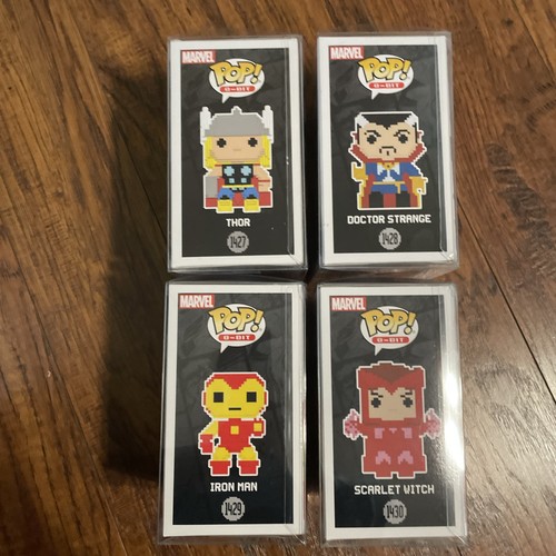 Funko Pop! Marvel 8-Bit- #1427-#1430 Thor Doctor Strange Iron Man ...