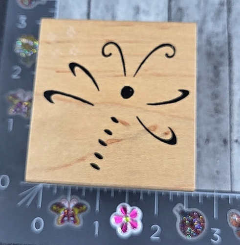 Great Impressions Dragonfly Design F183 Rubber Stamp Wood #S21 | eBay