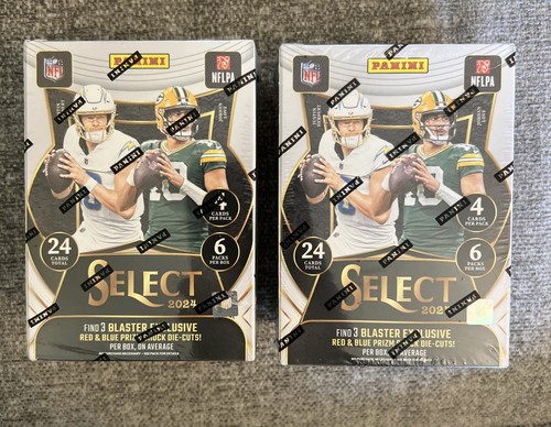 NEW! 2024 Panini SELECT NFL Football Trading Card BLASTER Box (Lot of 2 ...