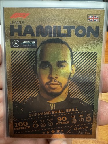 2021 Topps F1 Turbo Attax - Supreme Skill #247 Lewis Hamilton +4 Cards ...