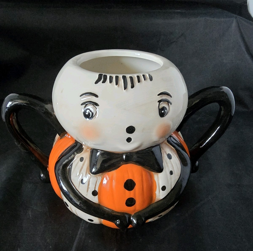 EUC MINT Johanna Parker Halloween mugs Ghost Vampire Black Spider Mummy ...