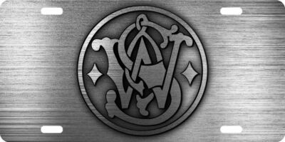 Smith & Wesson Firearms Gun License Plate Aluminum Gift Car Tag Truck ...