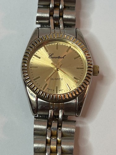 Working Ladies Silver and Gold Eurotech Quartz Watch GK | eBay Australia