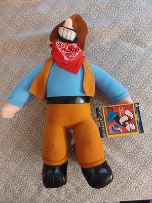 Popeye Brutus Plush Cowboy Sheriff 2006 KELLYTOY 14" | eBay