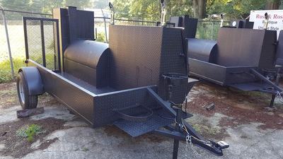City HogZilla w Grill Door Lock BBQ Smoker Trailer Food Truck Catering ...