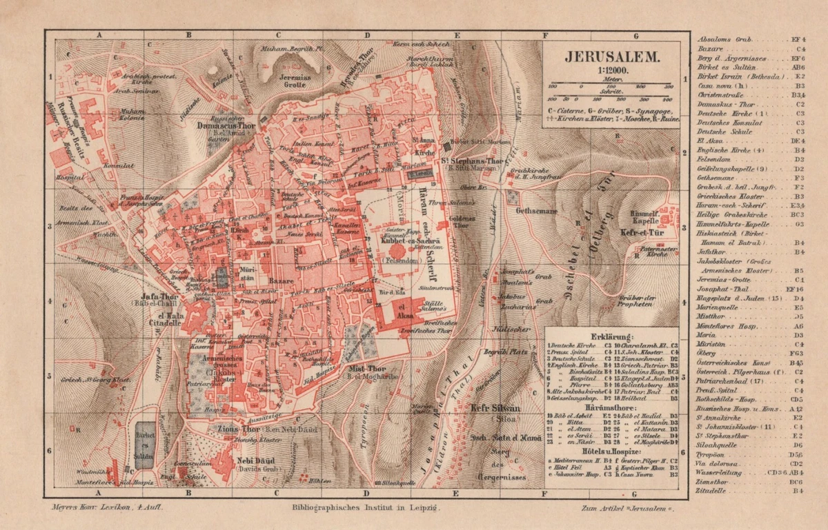 Mount Of Olives Map