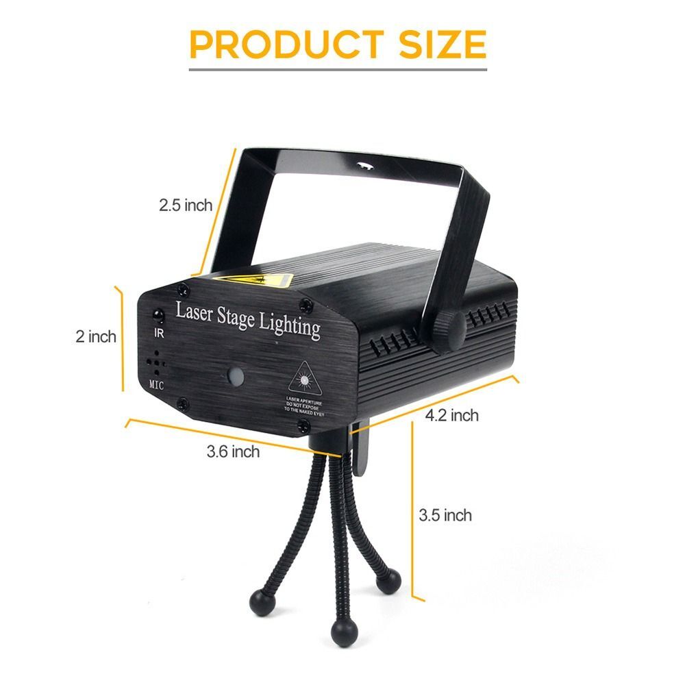 Disco Xmas Show Pattern Display Stage Lighting Mini Laser Projector LED ...