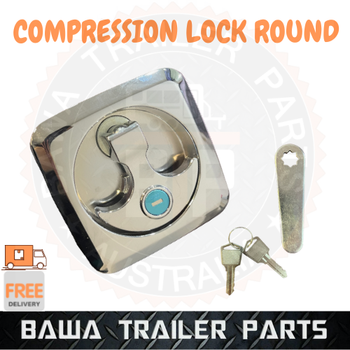Whale Tale Lock - Compression Lock Round - Chrome Finish ! Trailer ...