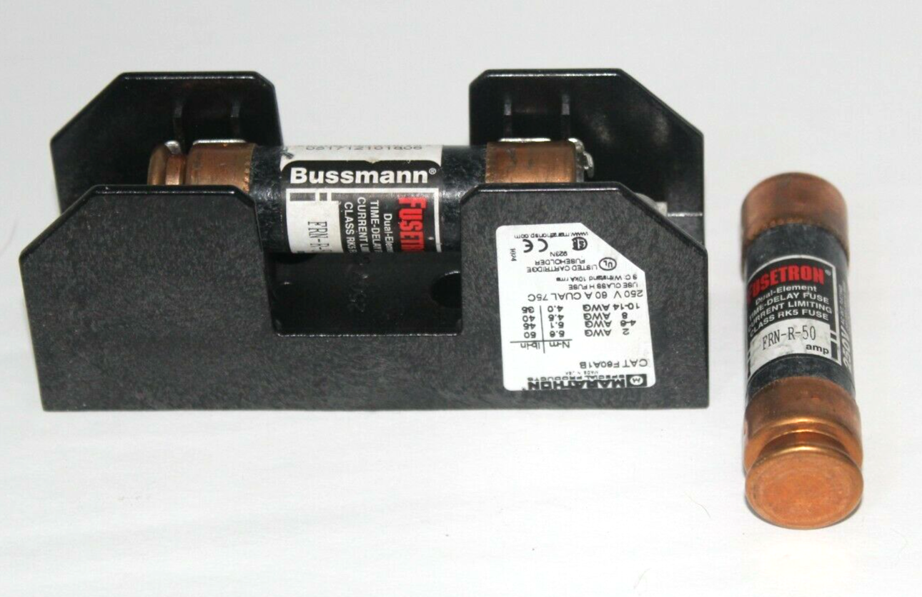 Marathon CATF60A1B Fuse Holder with 2 BUSSMAN FRN-R-50 fuses | eBay
