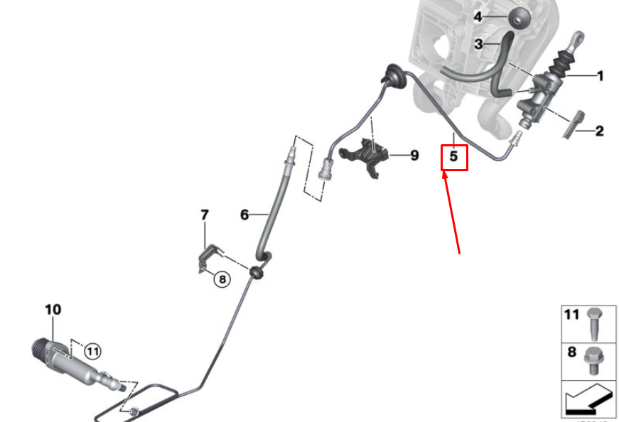 MINI COOPER F56 Clutch Line 21526854647 6854647 NEW GENUINE | eBay