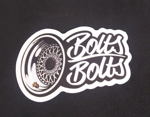 Bolts Bolts Silver Rim Retro Cars Sticker 1.75" x 3" | eBay
