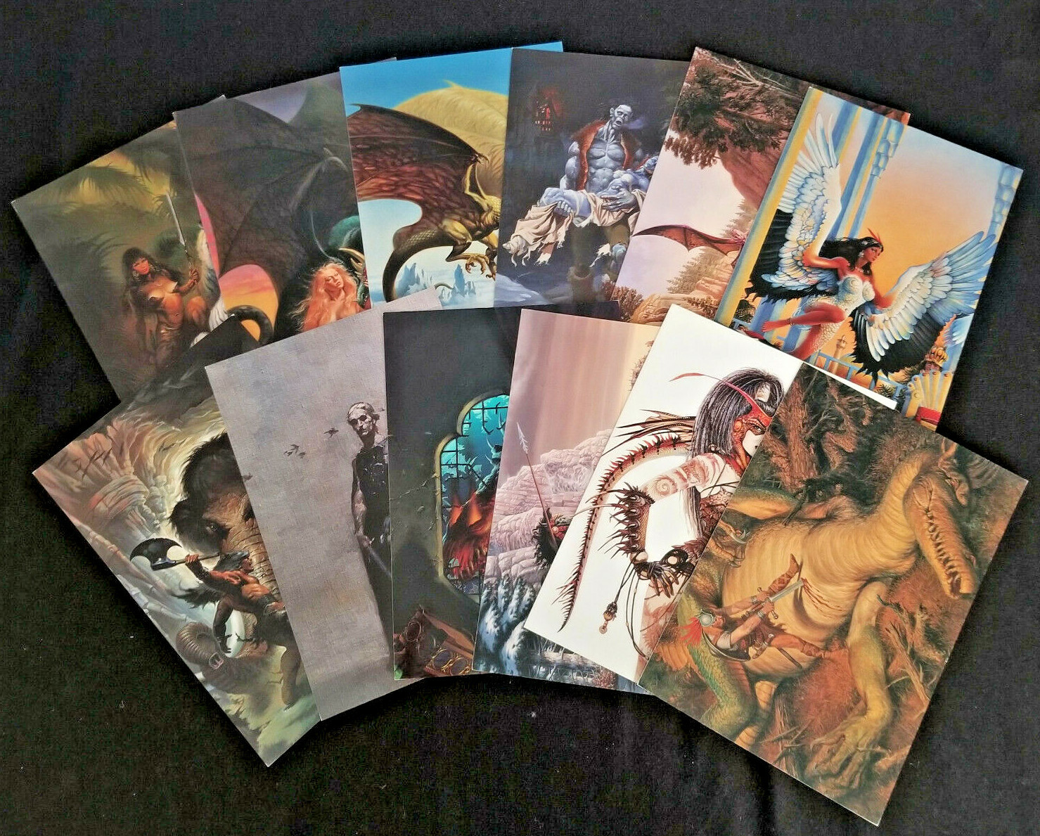 Colossal Cards: Set of 12 in Excellent Condition - 6-3/4" x 10 ...