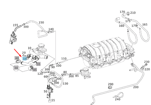 MERCEDES-BENZ C W204 Unterdrucksystem-Drucksensor A0081530228 NEU ...