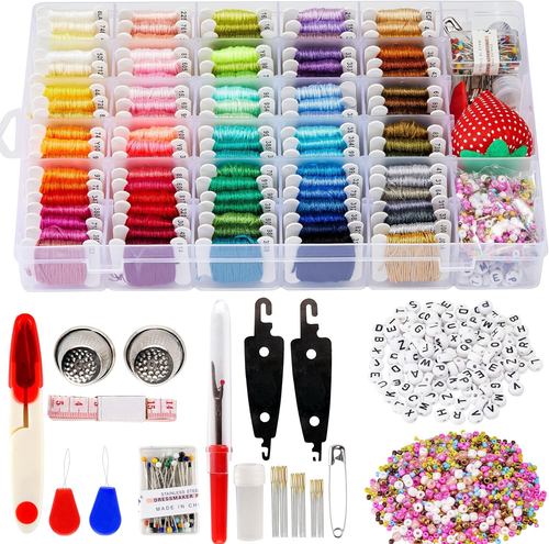 Embroidery Kit for Beginners Adults,1200 Pcs + Friendship Bracelet ...