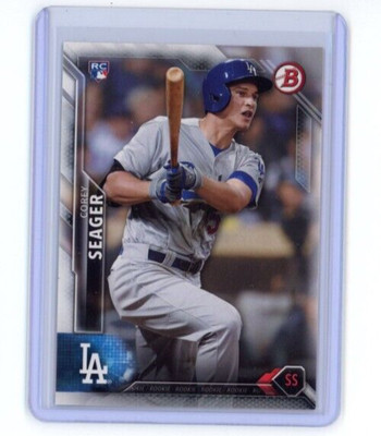 COREY SEAGER 2016 Bowman Baseball Rookie Card #150 Dodgers Rangers RC ...