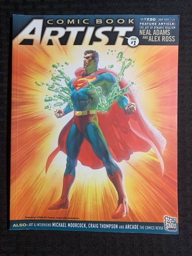 2003 COMIC BOOK ARTIST Magazine v.2 #1 FVF 7.0 Neal Adams & Alex Ross ...