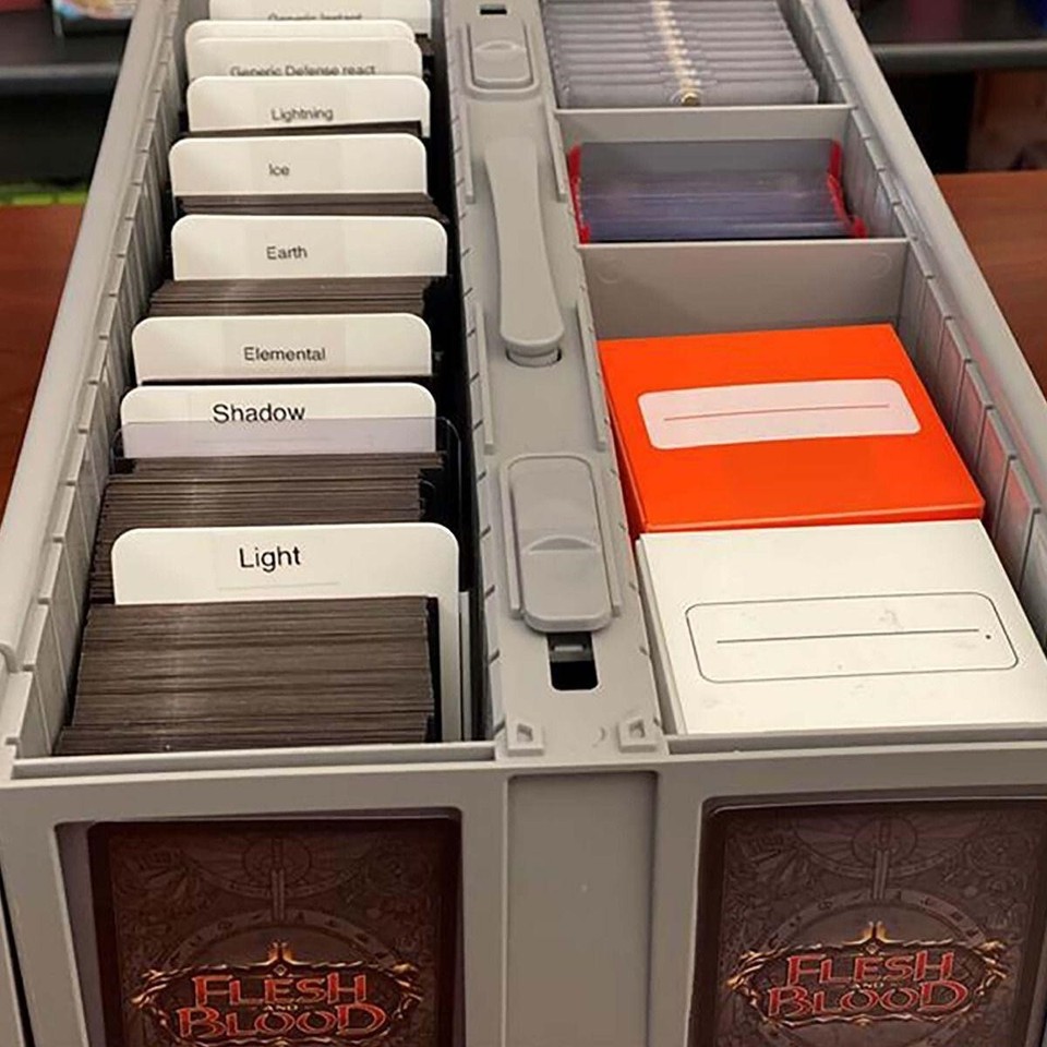 BCW Plastic Cards Box Bin For Trading Gaming Sport Toploader Magnet ...