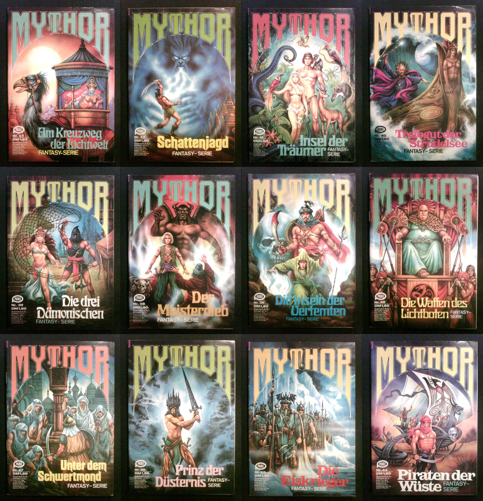 12 MYTHOR Fantasy- Romane sehr guter Zustand (Bilder unten) | eBay.de