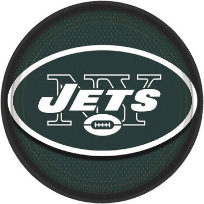 New York Jets NFL Pro Football Sports Banquet Party 9" Paper Dinner ...
