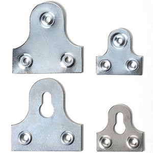 12 HANGING / FIXED PICTURE FRAME PLATES Bracket Screw In Photo Mirror ...