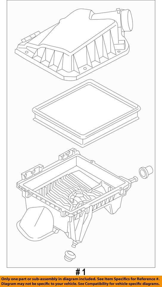 Chevrolet GM OEM 14-16 Impala Air Cleaner Intake-Filter Box Housing ...