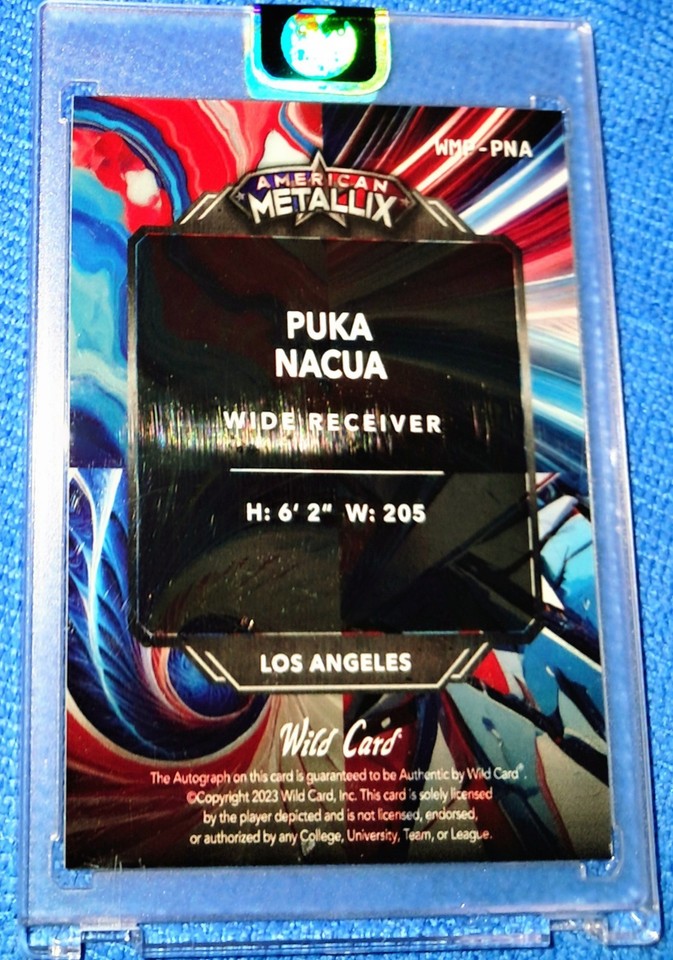 2023 WILD CARD AMERICAN METALLIX PUKA NACUA LIQUID LAVA RED RC SEALED ...
