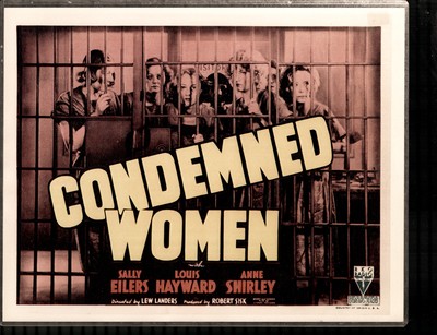 Condemned Women 11"x14" Lobby Card Sally Eilers Anne Shirley Drama | eBay