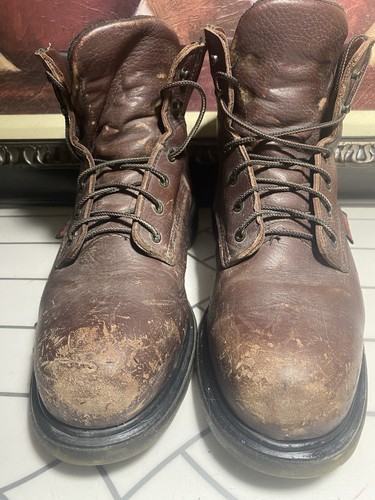 Red Wing 2406 Work Boots Steel Toe Brown Men Size 9 H Made in USA | eBay