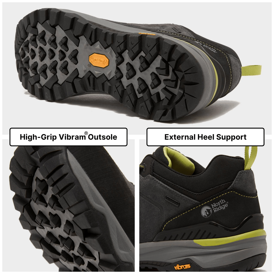 NORTH RIDGE Men’s Drift Waterproof Walking Shoes with External Heel ...