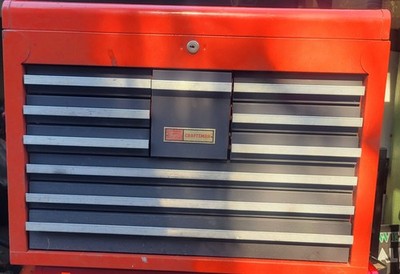 Vintage CRAFTSMAN 10 DRAWER TOP MECHANICS TOOL BOX CHEST | eBay