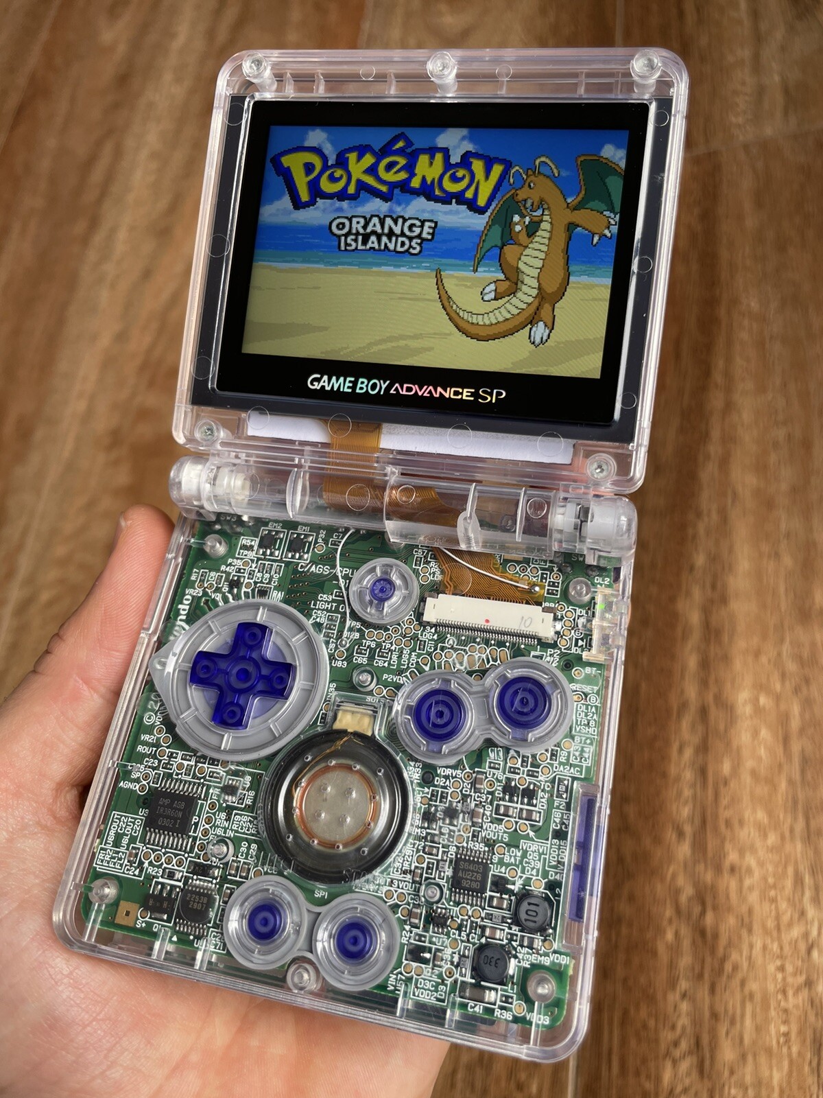 Nintendo Gameboy Advance SP GBA IPS V5 Backlit Lcd Console AGS 101 ...