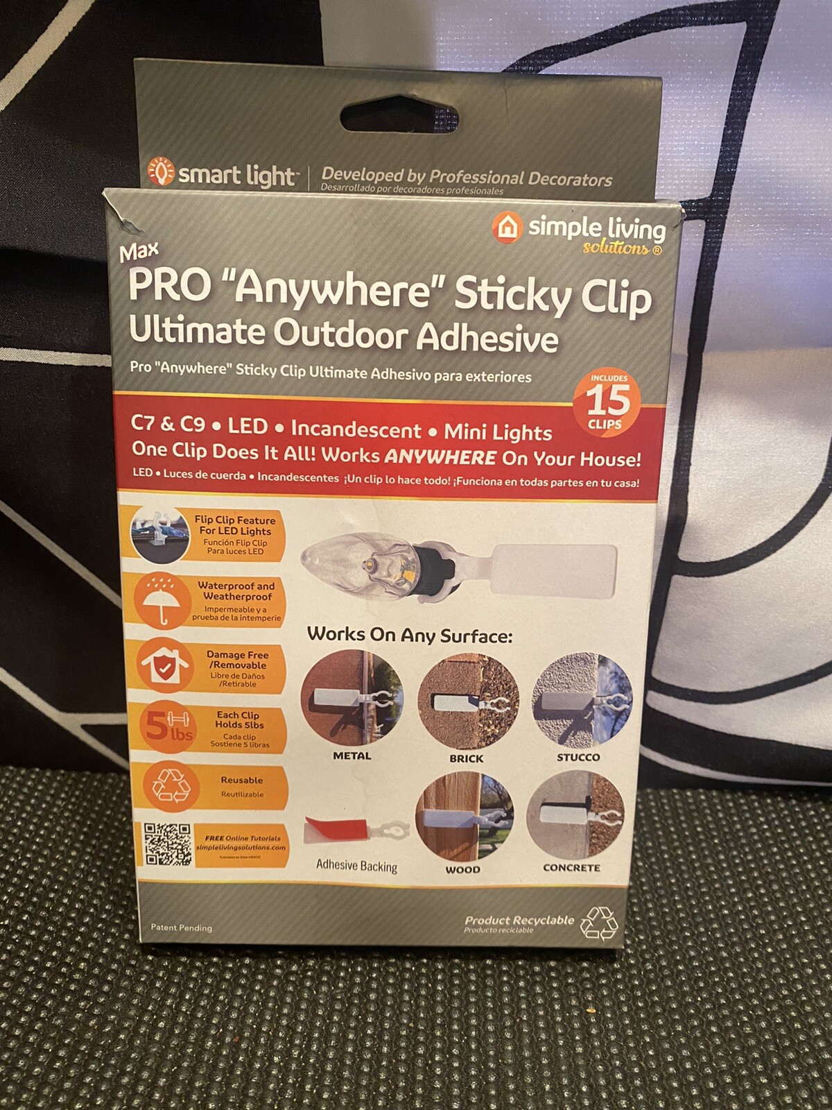 Max Pro “Anywhere” Sticky Clip Ultimate Outdoor Adhessive | eBay