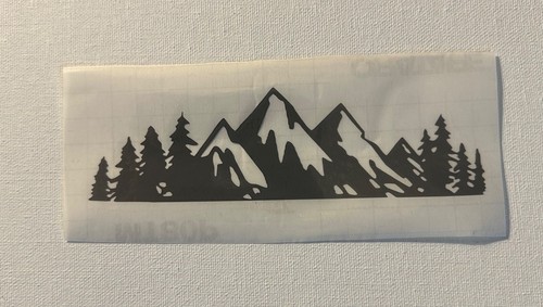 Mountain Range Sticker Bumper, Laptop, etc | eBay