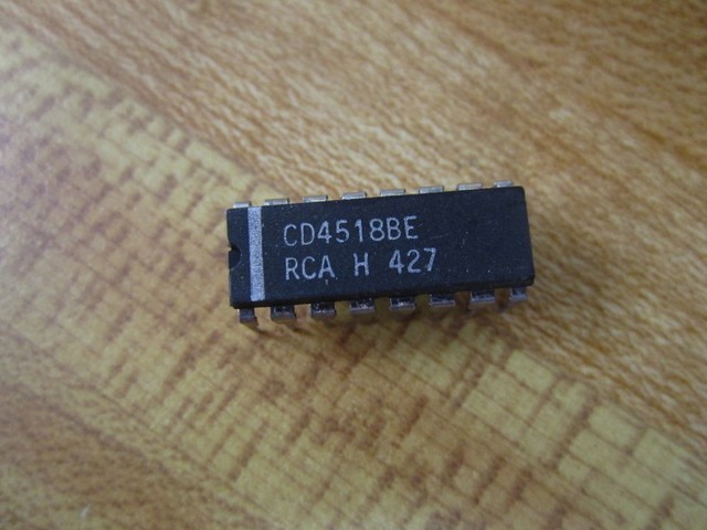 CD4518BE RCA IC CMOS Binary Up Counter CD4518 4518 - NOS for sale ...