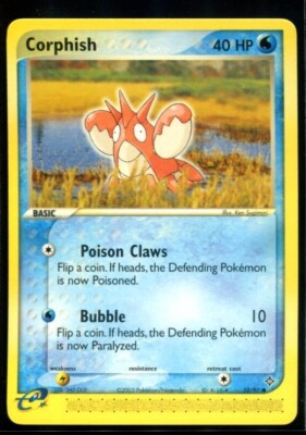 Corphish Common - ex Dragon 52/97 2003 NM Pokemon | eBay