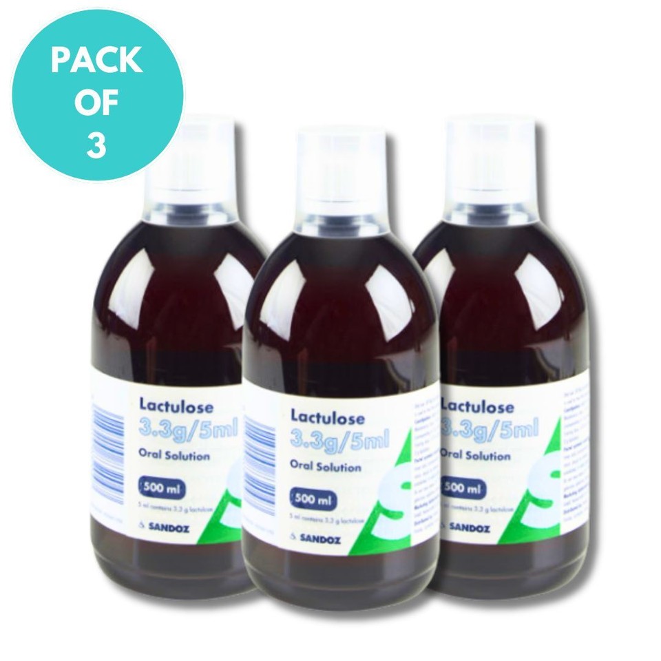Lactulose Syrup 300/500ml | Effective Constipation Relief | Promotes ...