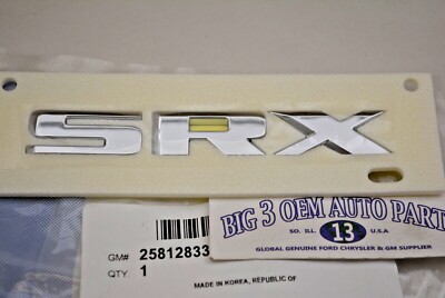 2010-2015 Cadillac SRX Rear End Gate SRX Emblem Nameplate | 25812833 ...