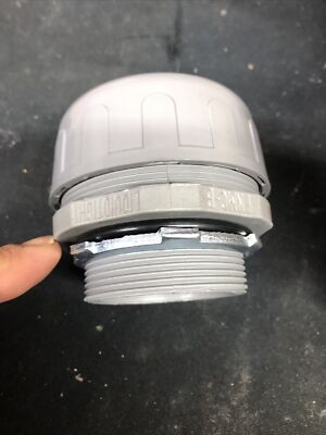 2- 2” Plastic Liquid Tight Straight Connector Gray ANEMET BRIDGEPORT 🇺🇸 ...