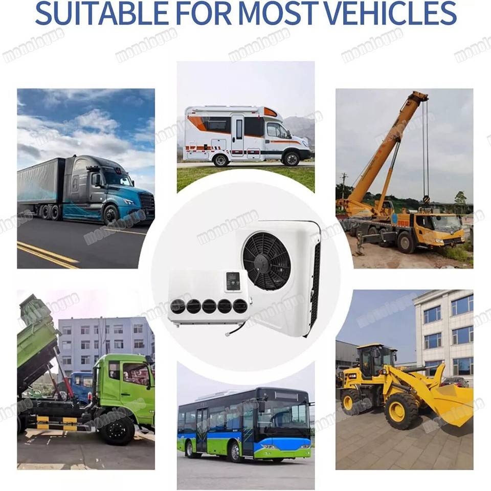 12V 12000BTU Air Conditioner Mini Split A/C For Semi Trucks Bus RV ...