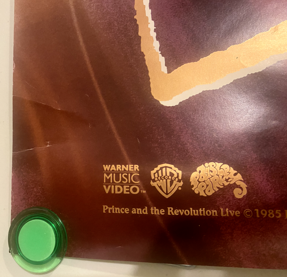 PRINCE & REVOLUTION 'LIVE' (1985) ORIGINAL PROMO POSTER ROLLED FreeShip ...