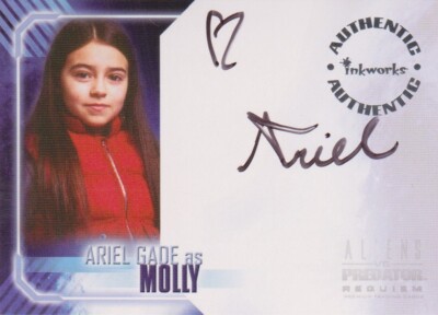 2007 ALIENS vs PREDATOR REQUIEM ARIEL GADE AS MOLLY AUTOGRAPH CARD A5 ...