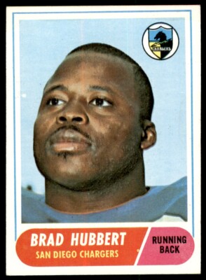 1968 Topps Football Brad Hubbert San Diego Chargers #141 | eBay