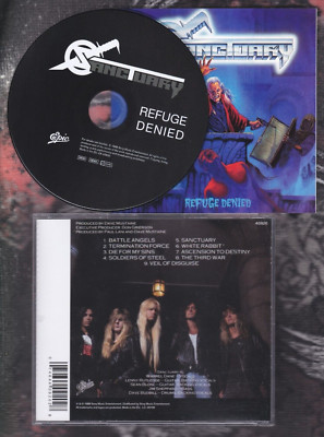 CD SANCTUARY Refuge Denied 1988 Epic EK 40920 Made In The EU Nevermore ...