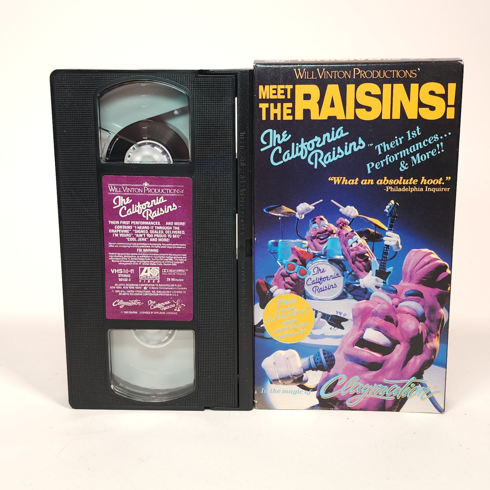 The California Raisins - Meet the Raisins (VHS, 1989) Will Vinton ...