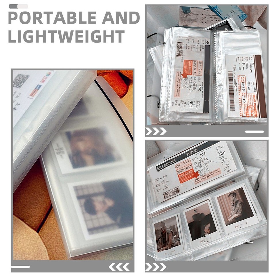 2 Pcs Flexible Loose Leaf Ticket Album Organizer For Movie Concert And ...