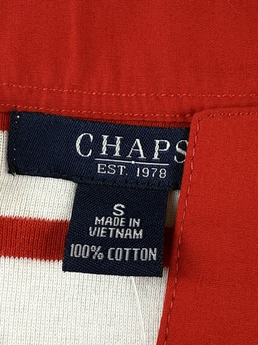 Chaps Red & White Striped Nautical Top Women’s Size S NWT 3/4 Sleeves ...